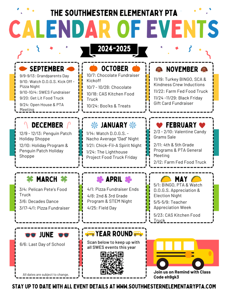 PTA Events – Southwestern Elementary PTA